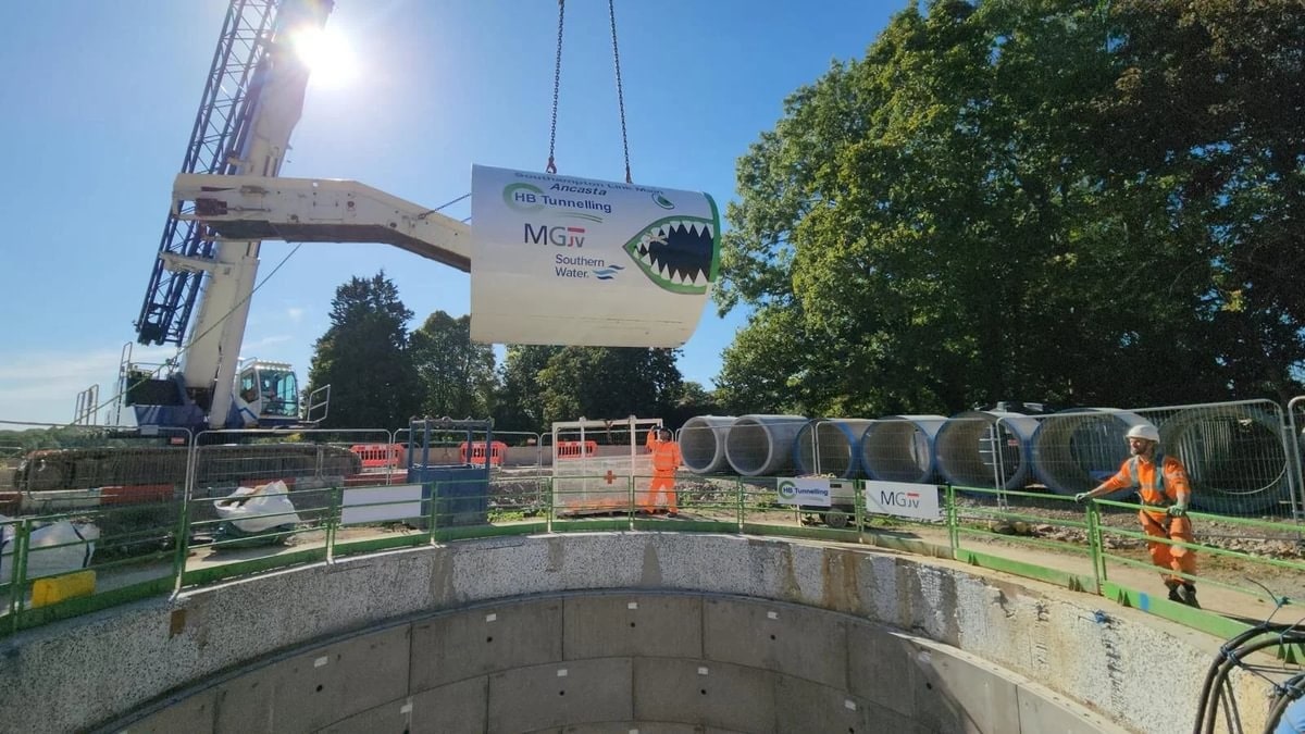 Southern Water drinking water pipeline progresses with TBM - Global ...